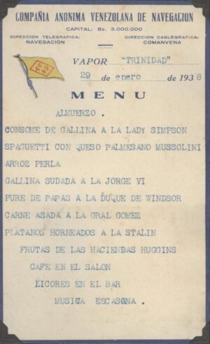 Historia de un menú en cinco fragmentos - El Archivo